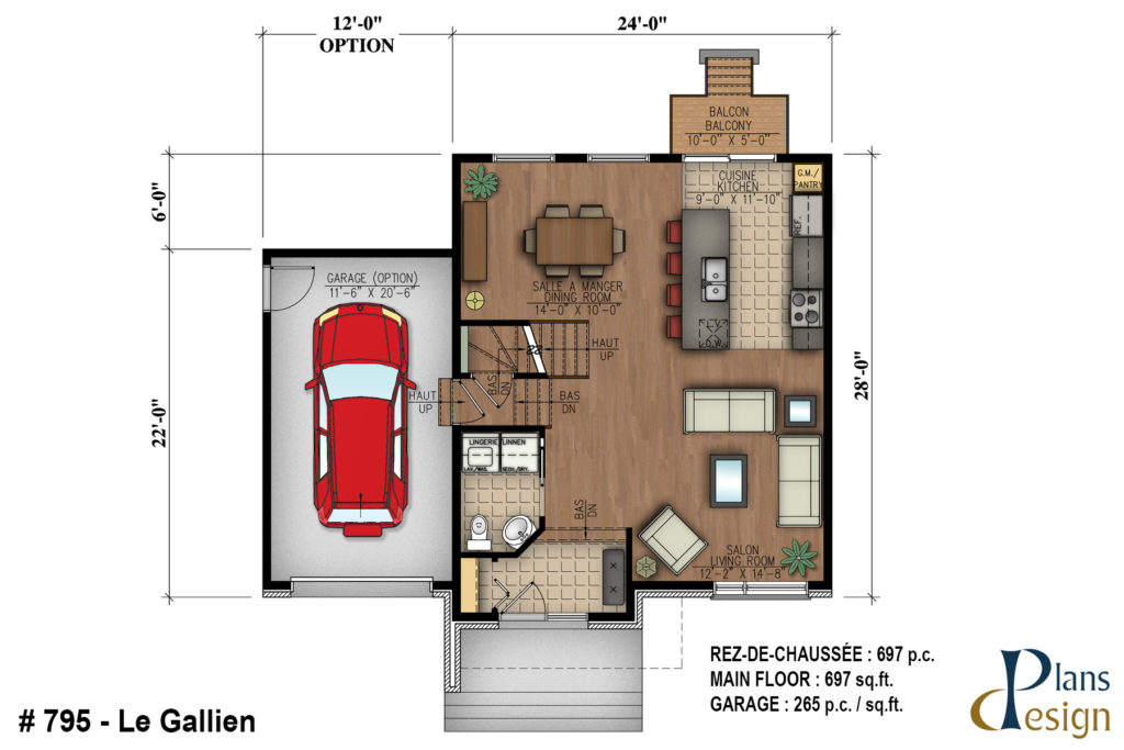 795 - Le Gallien - Plans Design